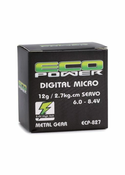 EcoPower ECP827 - 827 12g Digital Metal Gear Micro Servo - High Voltage ...